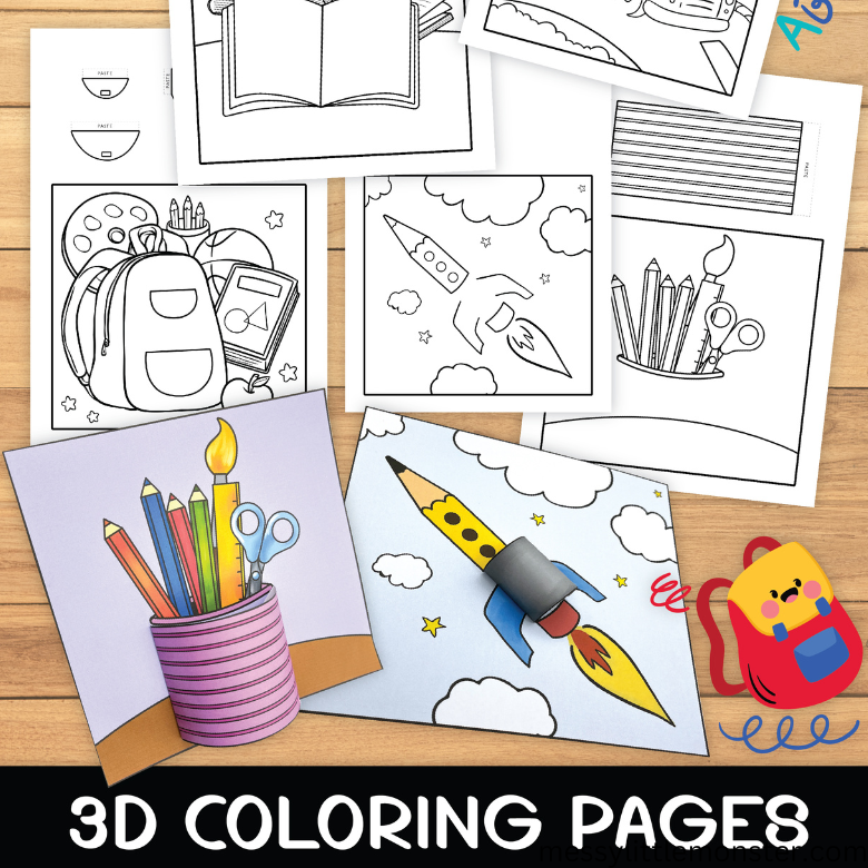 3d Coloring Pages For Kids [2025]