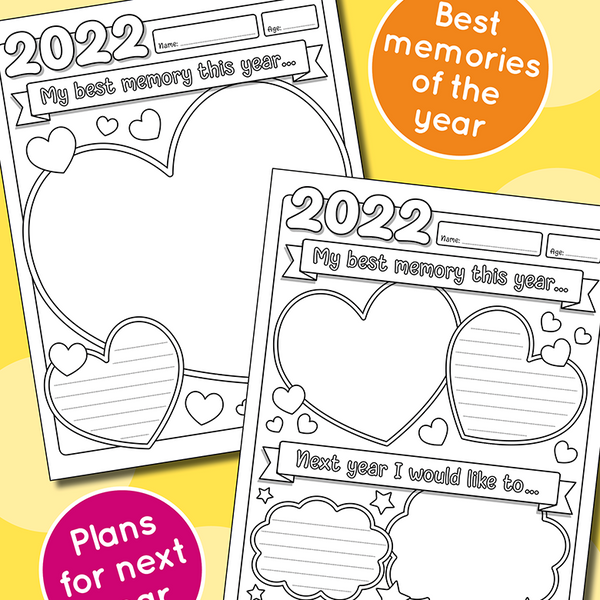 Best Memories of the Year Prinatble – Messy Little Monster Shop