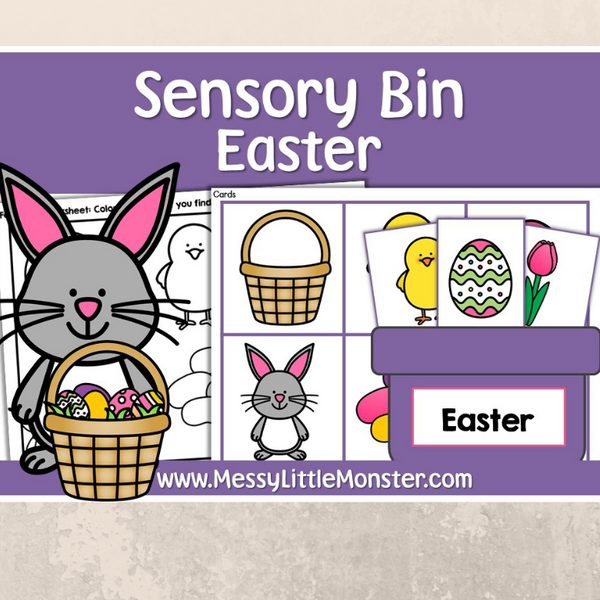 Easter Sensory Bin Printables – Messy Little Monster Shop