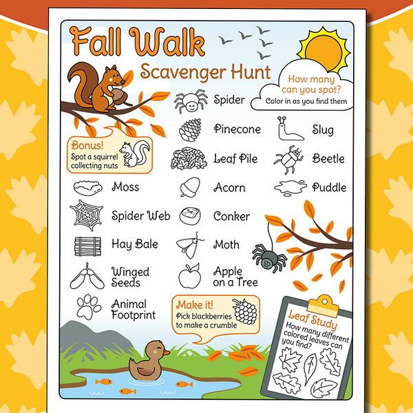 Fall Scavenger Hunt – Messy Little Monster Shop