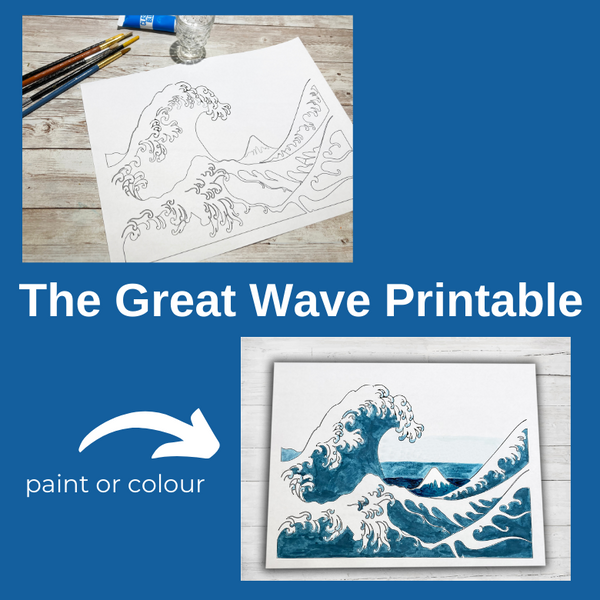 The Great Wave Printable – Messy Little Monster Shop