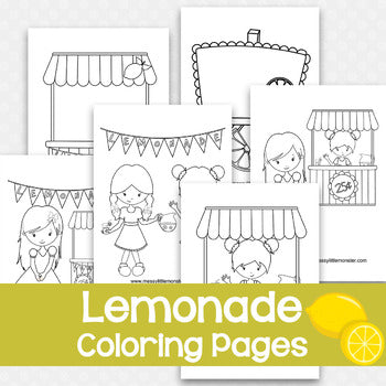 Lemonade Stand Coloring Pages – Messy Little Monster Shop