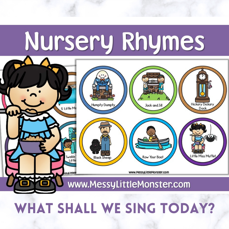 Nursery Rhyme Cards Fall The Leaves Rhyme With Word Card Activity