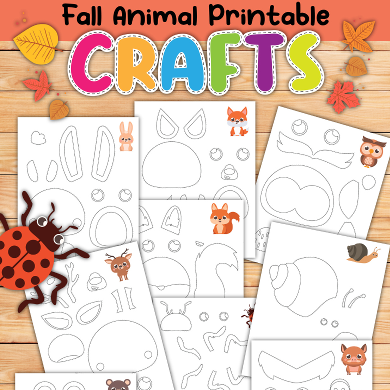 Fall animal crafts – Messy Little Monster Shop