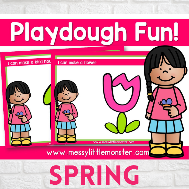 Spring Playdough Mats – Messy Little Monster Shop