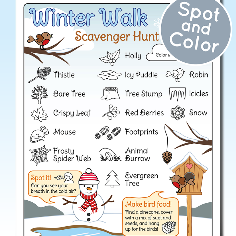 Winter Scavenger Hunt – Messy Little Monster Shop